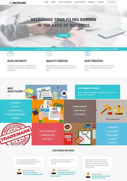 Chartered Accountant Website Designing and Development | GP Webs